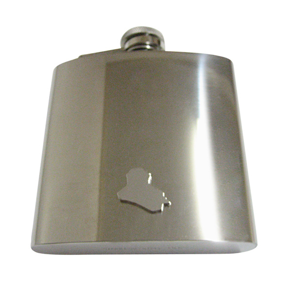 Kiola Designs | Other | Iraq Map Shape 6oz Flask | Poshmark